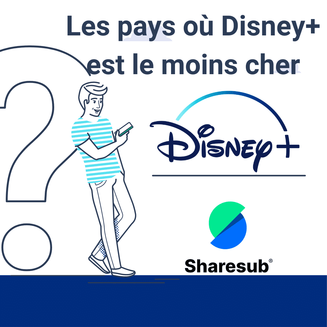 Lande, hvor Disney+ er billigere - Sharesub